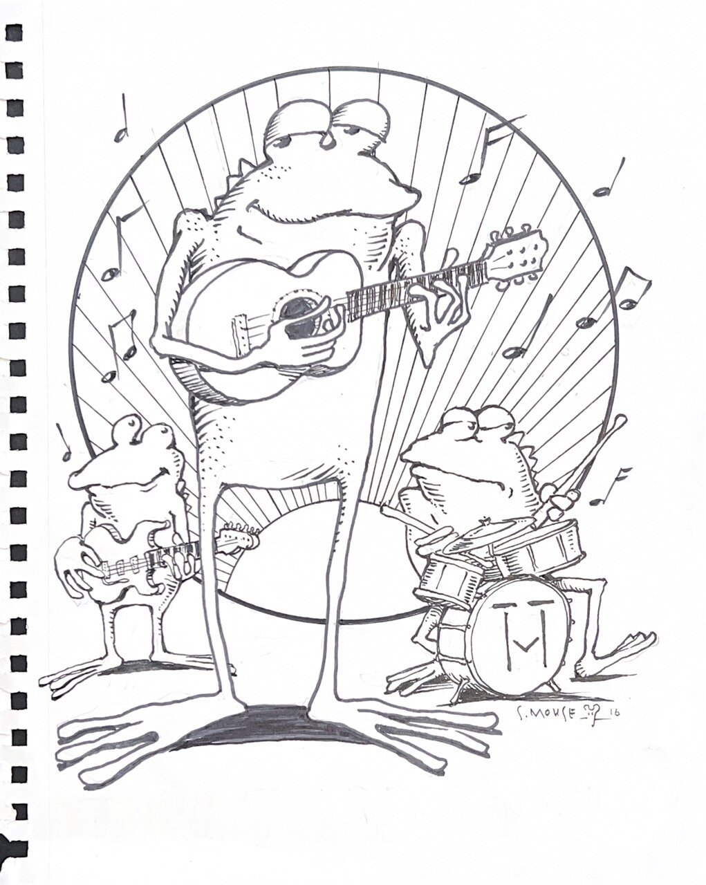 TALL TOAD ILLUSTRATION FOR T-SHIRT DESIGN - Mouse Studios
