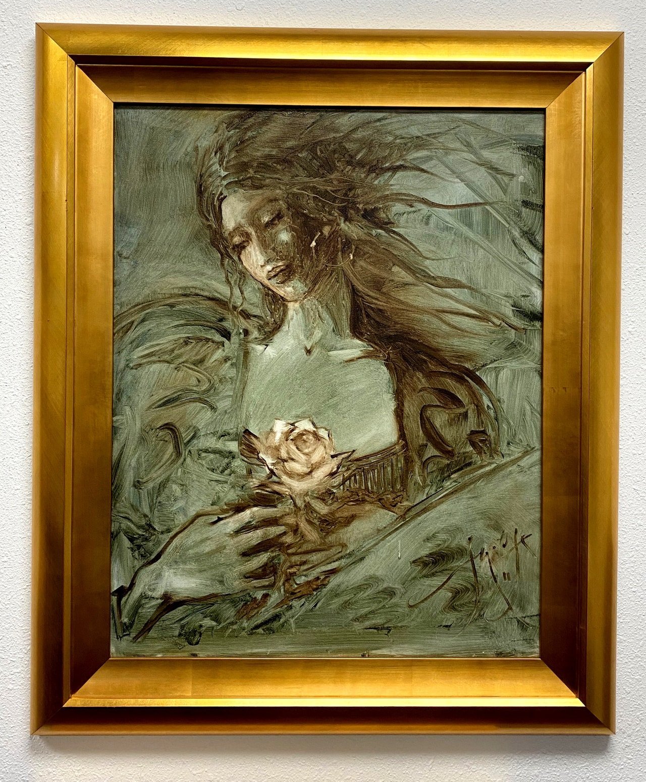 GOLDEN ROSE- PAINTING - Mouse Studios